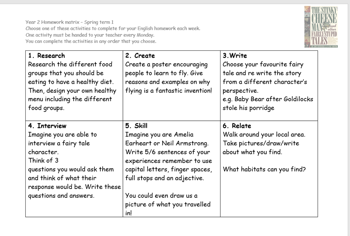 Stokenchurch Primary School and Nursery - Homework