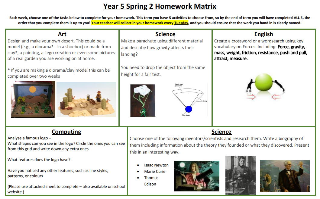 Stokenchurch Primary School and Nursery - Homework