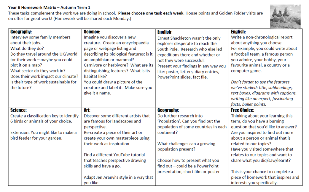 Stokenchurch Primary School and Nursery - Homework